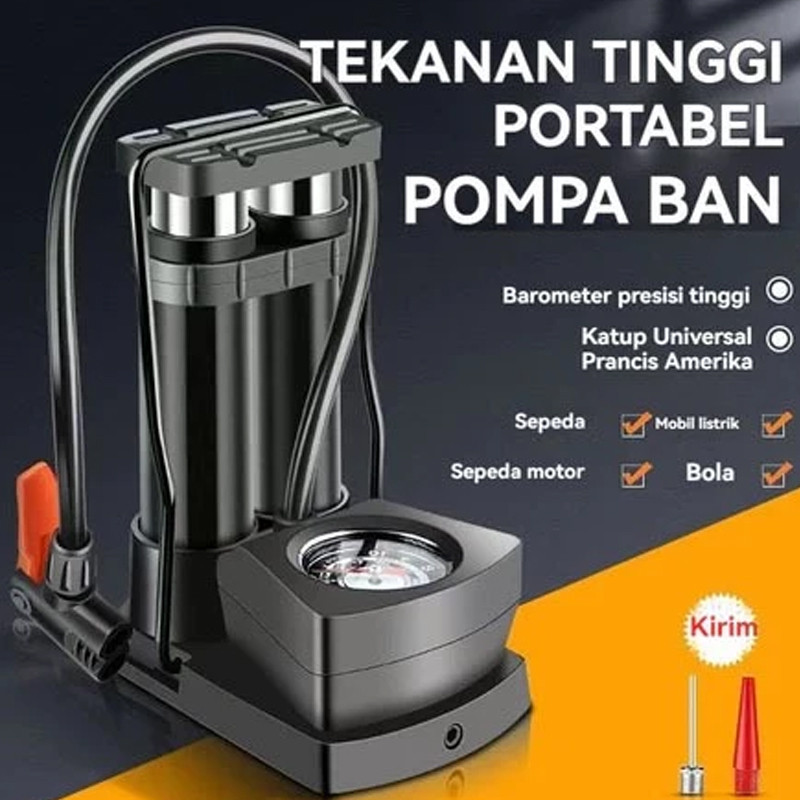 Jual Pompa Angin Kaki/Pompa Kaki/Pompa Ban Mini Foot Pump Portable High ...