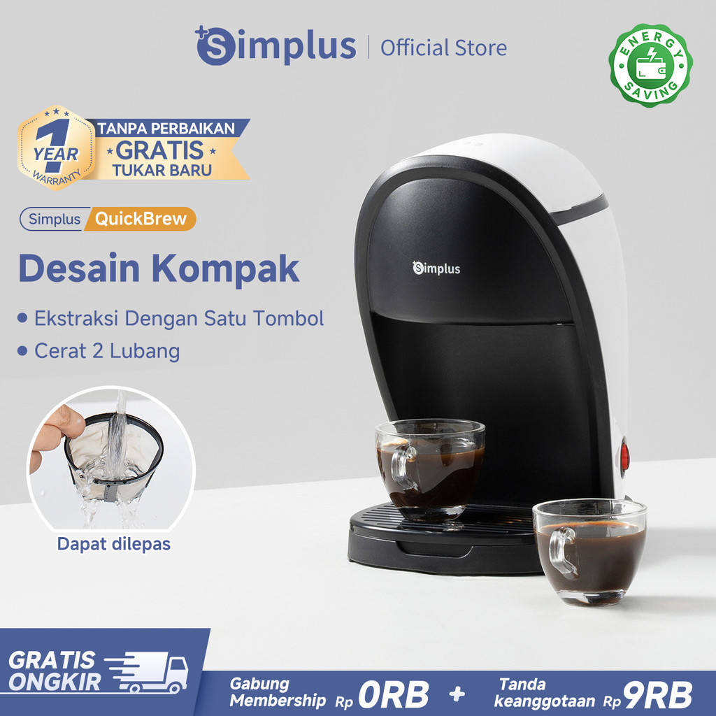 Jual NEW Simplus Coffee Maker Mesin Kopi 250ml Multifungsi Mesin ...