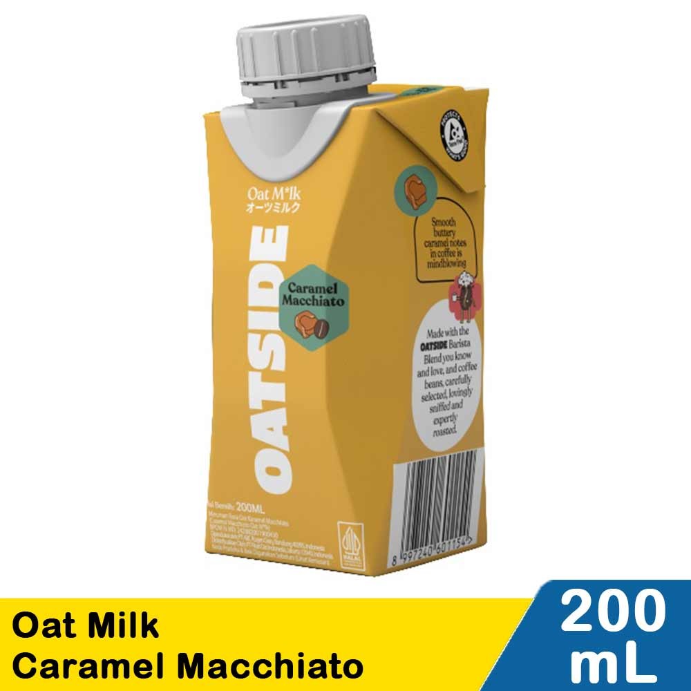 Jual OATSIDE OAT MILK CARAMEL MCHIATO 200mL | Shopee Indonesia