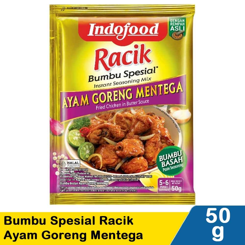 Jual INDOFOOD BUMBU SPESIAL RACIK AYM GRG MENTEGA 50g | Shopee Indonesia