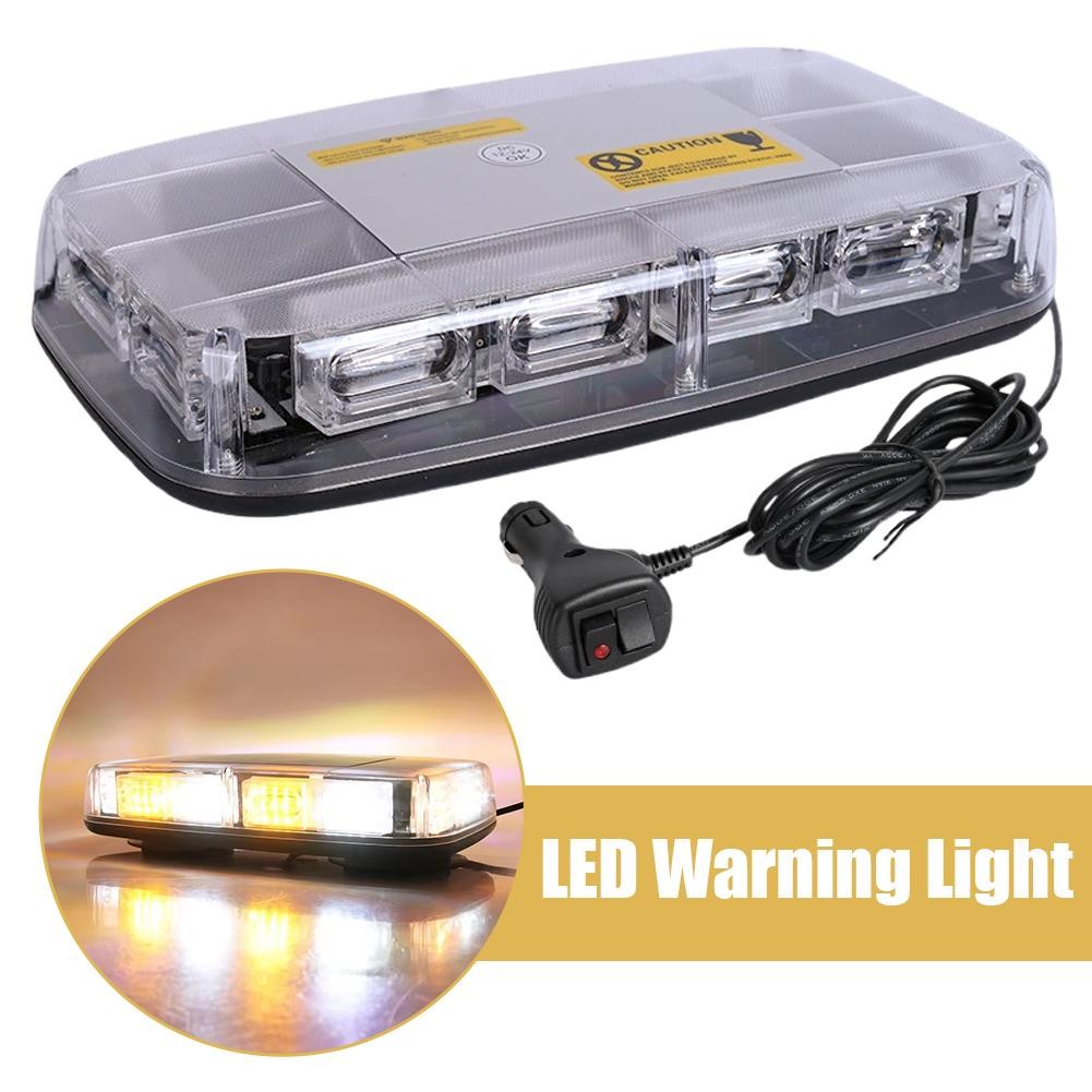 Jual Car Strobe Warning Light DC12~24V Police Flasher Vehicle Roof Flashing Beacon Emergency ...