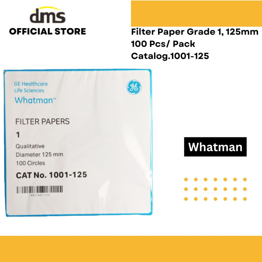Jual Kertas Saring Whatman/ Filter Paper Grade 1 , 125 mm | Shopee ...