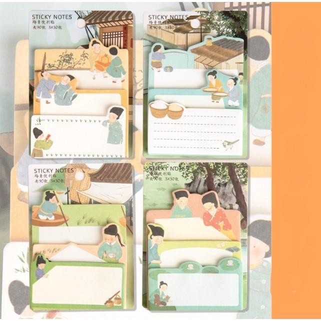 Jual 90 Lembar Sticky Note Memo Notes Paper Notepad Cute Japan Style ...
