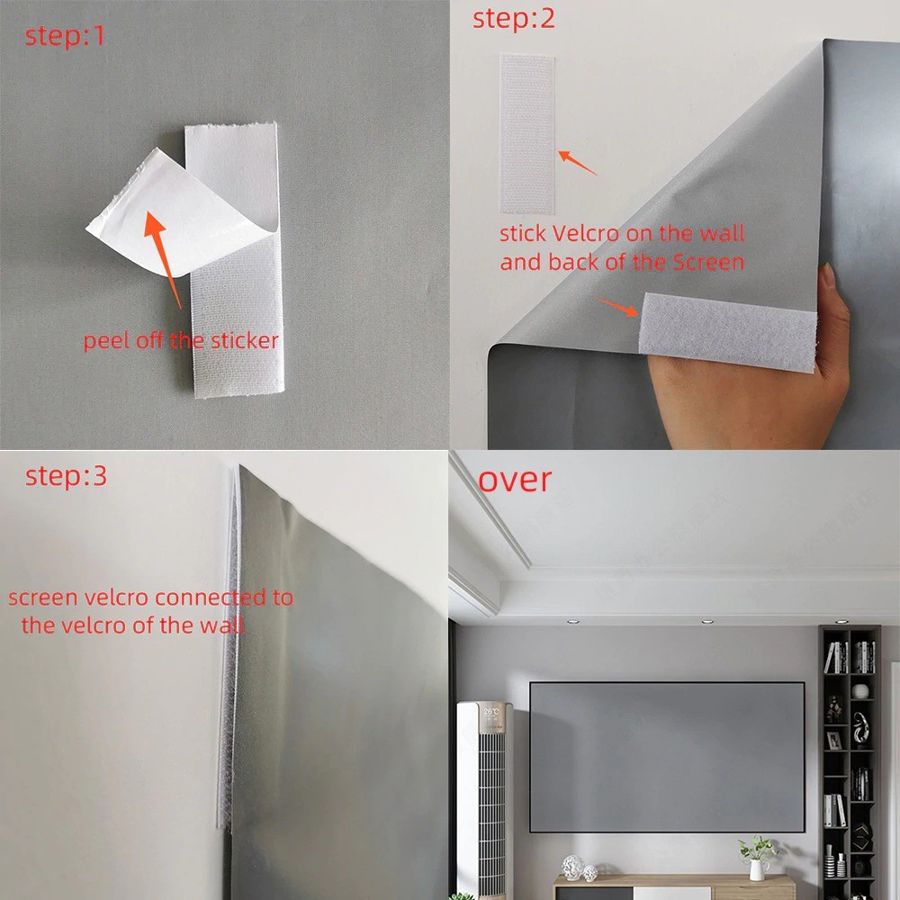 Jual TaffSTUDIO Kain Layar Proyektor Anti-light Ambient Screen Curtain ...