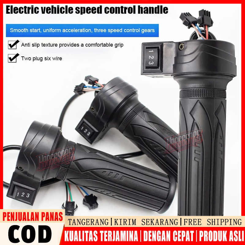 Jual 3 Speed Grip Gas Sepeda Listrik Motor Listrik Skuter Listrik E ...
