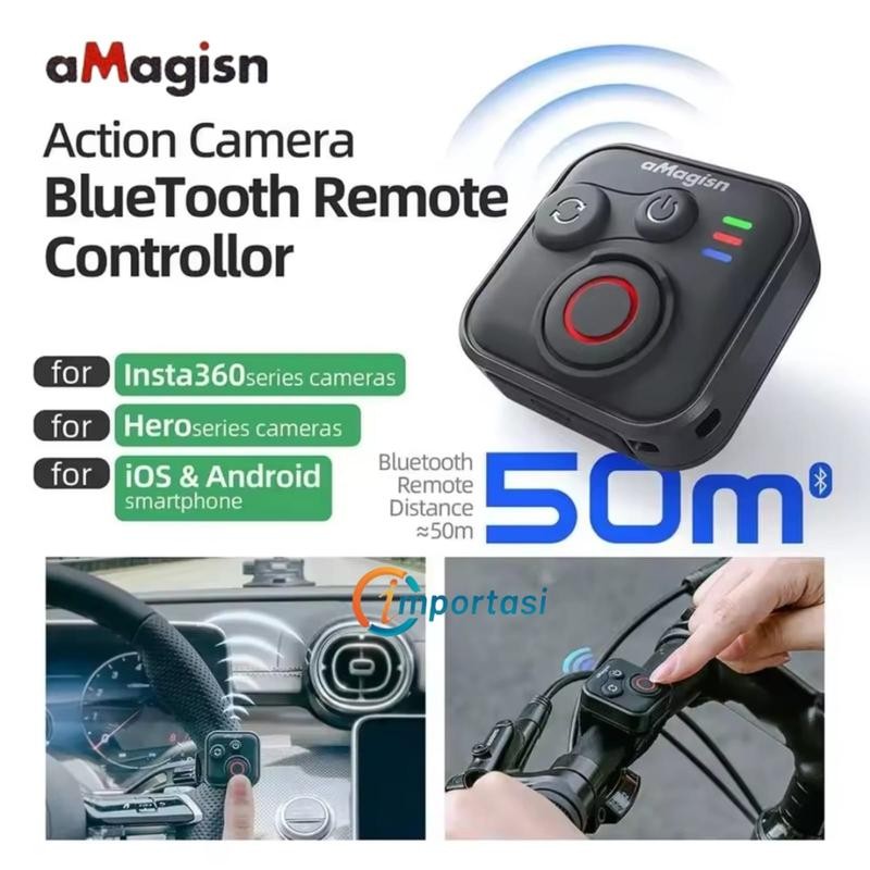 Jual aMAGISN Bluetooth Wireless Remote Controller for INSTA360 X5 X4 ...