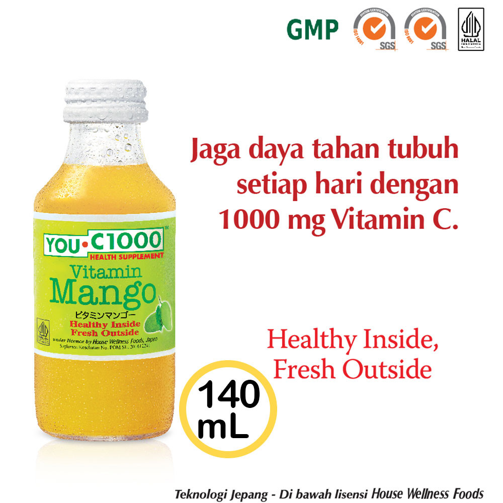 Jual YOU C1000 HEALTH DRINK VITAMIN MANGO 140mL | Shopee Indonesia