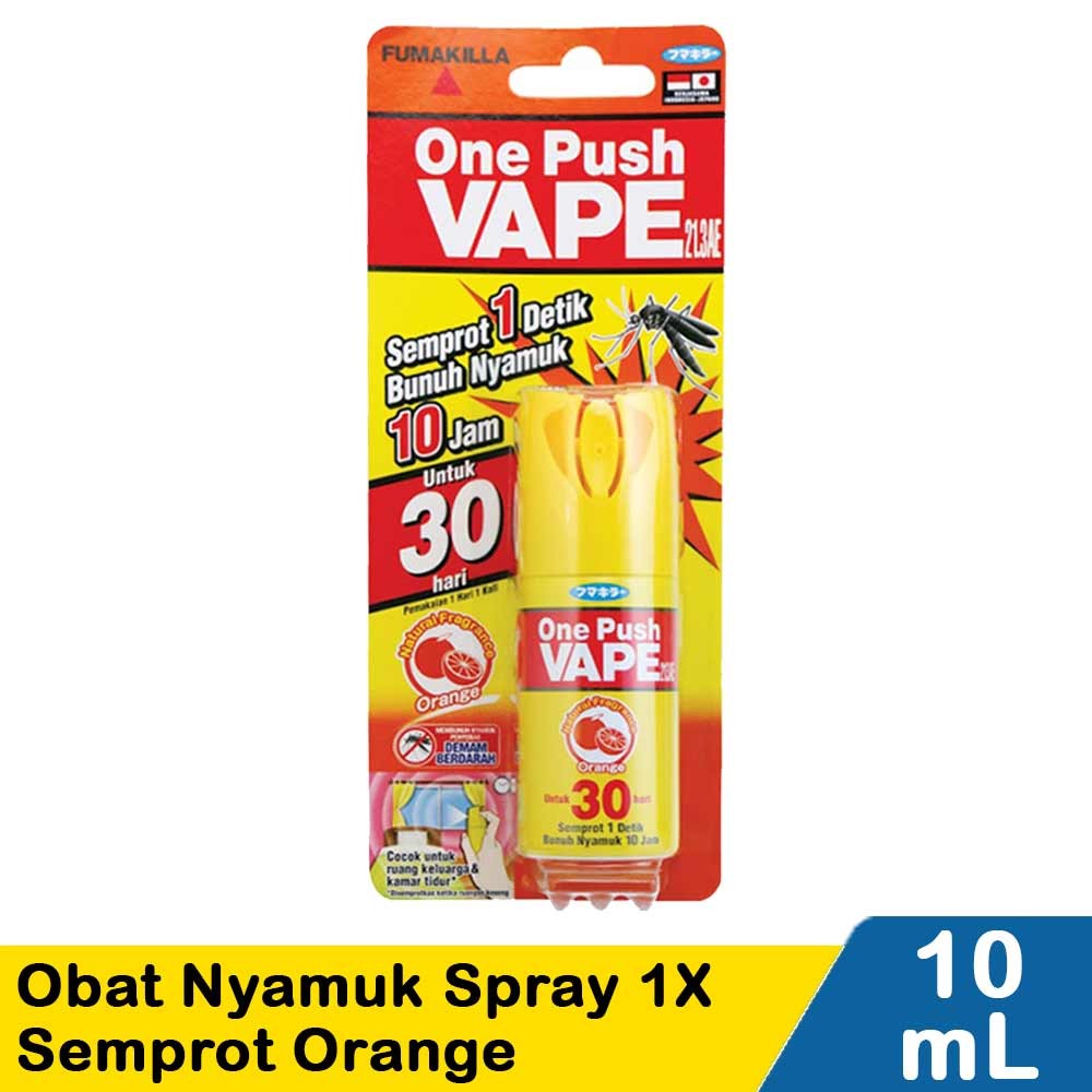 Jual VAPE OBAT NYAMUK SPRAY 1 X SEMPROT ORANGE 10mL | Shopee Indonesia