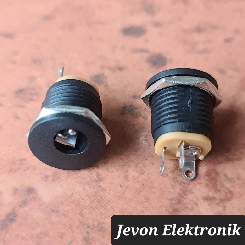 Jual Soket DC Adaptor Cewek pin 2.1 x 5.5 mm Panel Mount Female Socket ...