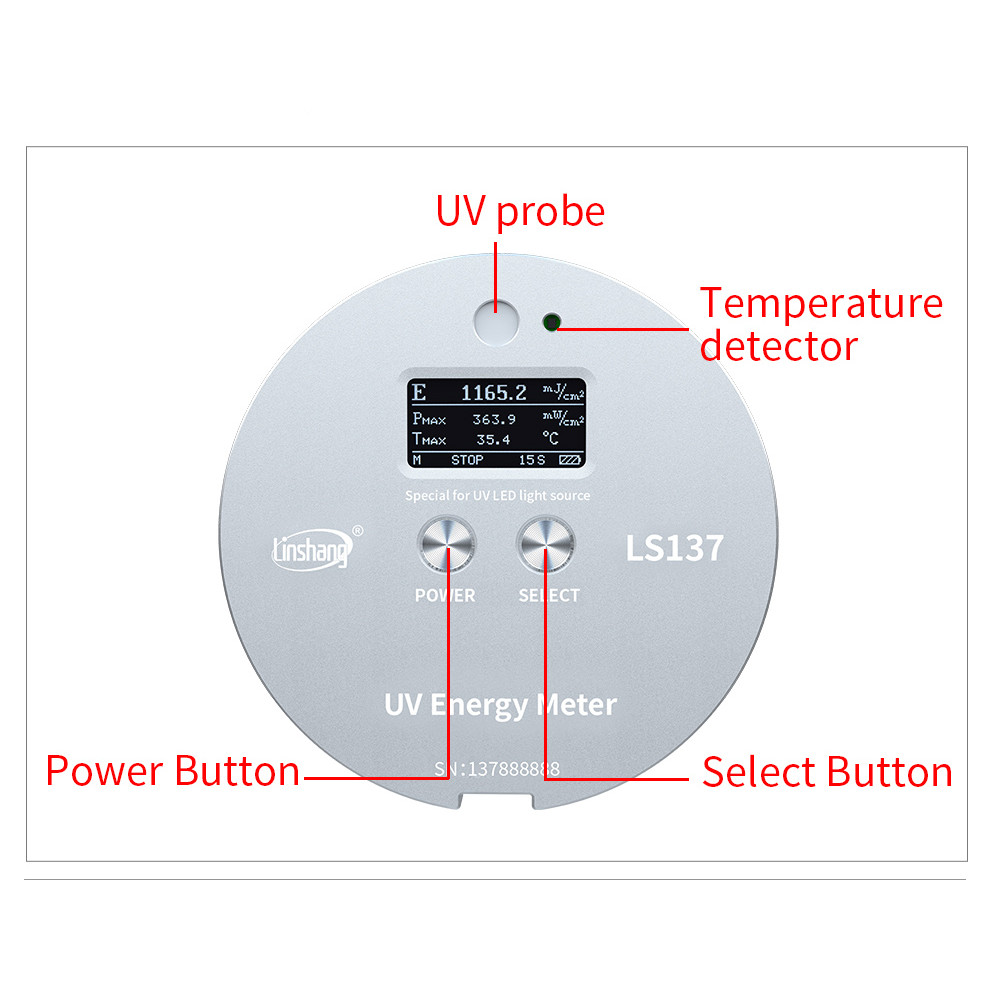 Jual Uv Energy Meter Radiometer UVA LED Light Sources LS137 Measure ...