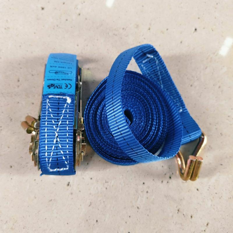 Jual ratchet tie down trek belt tali krek set 1 inch 2,5 cm 5 meter ...