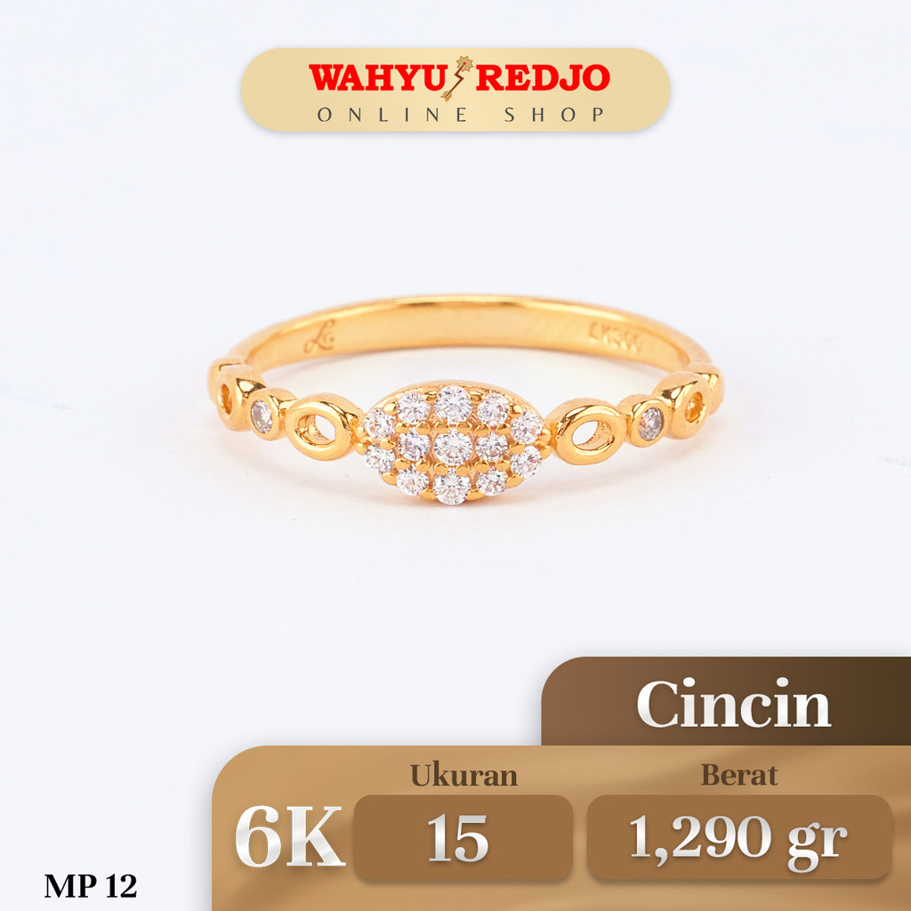 Jual Cincin Emas Kadar 6K Wahyu Redjo CC-6K-28846516 | Shopee Indonesia