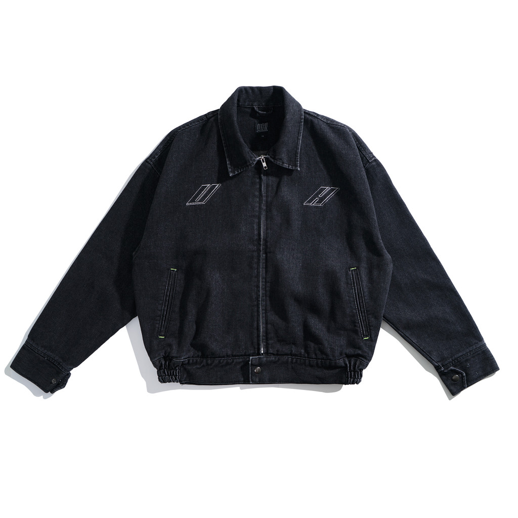 Jual UH! Work Jacket Boxy Denim - SHINE | Shopee Indonesia