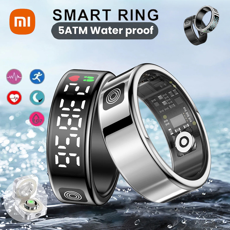 Jual Xiaomi Smart Ring 5ATM Waterproof splay Screen Bluetooth Health ...