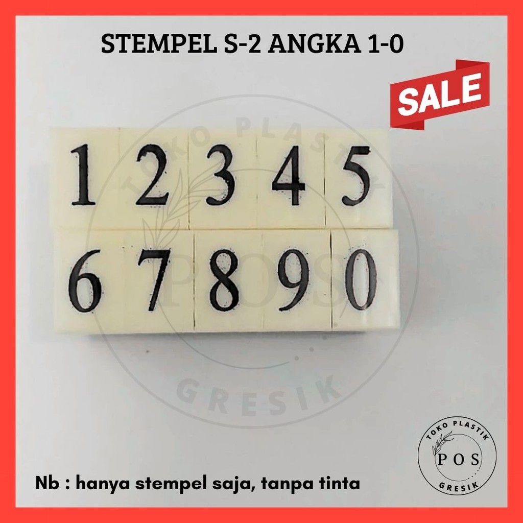Jual Stempel S-2 Angka 1-0 Number Stamp Tanggal Stempel Angka Rakitan ...