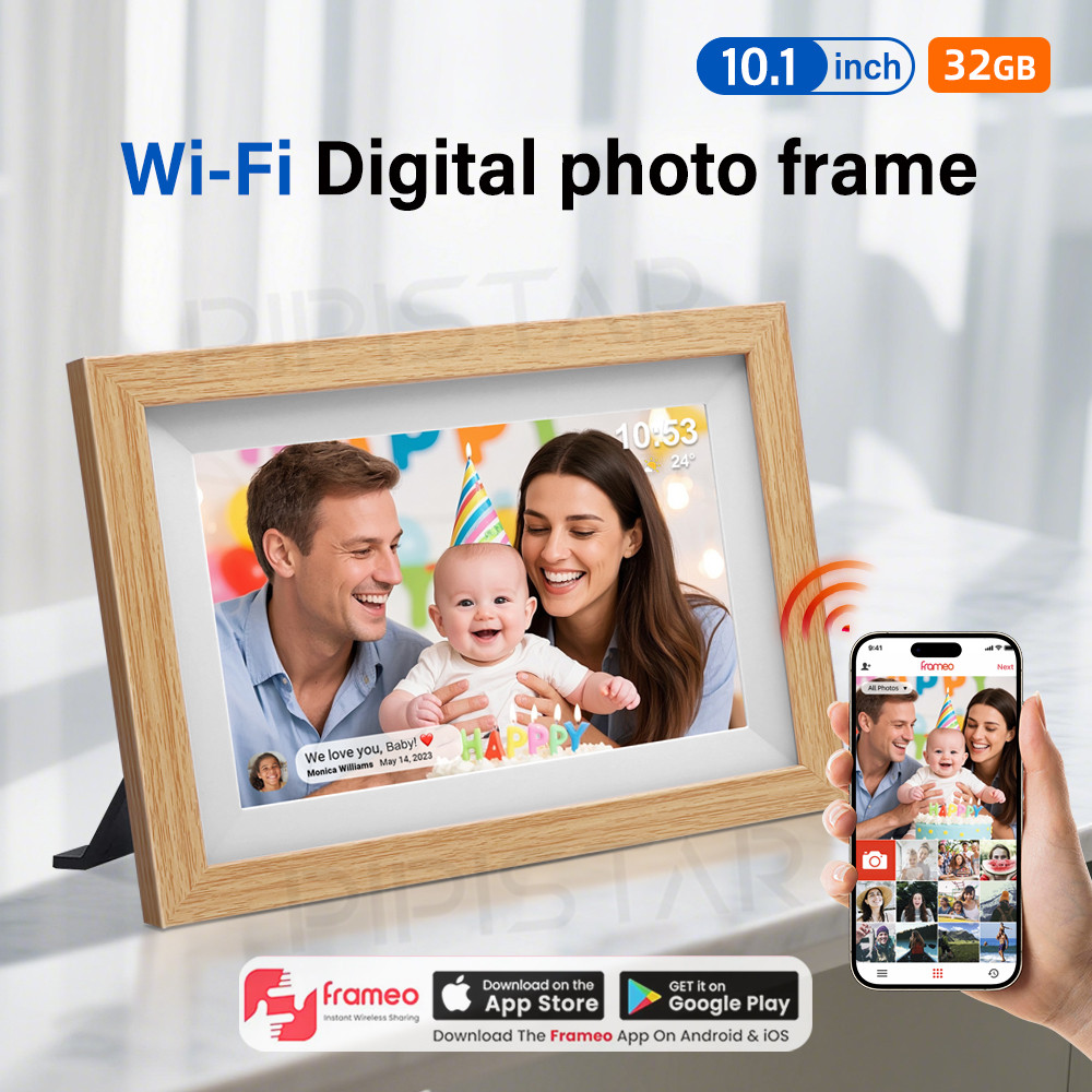 Jual 10.1-inch intelligent gital photo frame 32/64GB cloud storage WiFi ...
