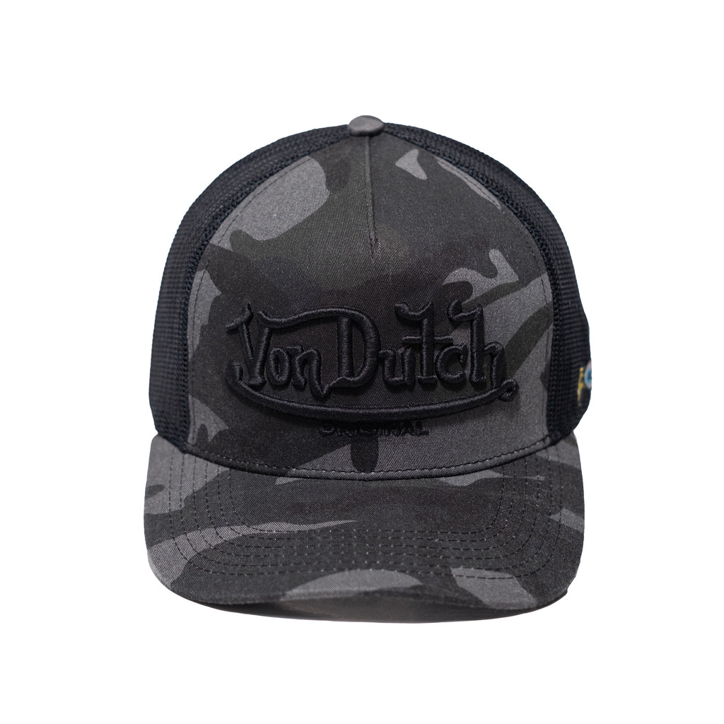 Jual Von Dutch Trucker Caps 1590 Black | Shopee Indonesia