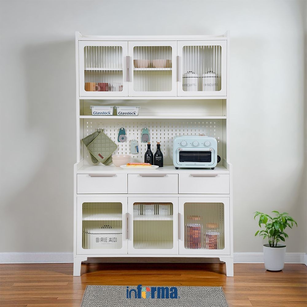 Jual Informa Jerald Kabinet Dapur Metal - Krem Kitchen Cabinet Lemari ...