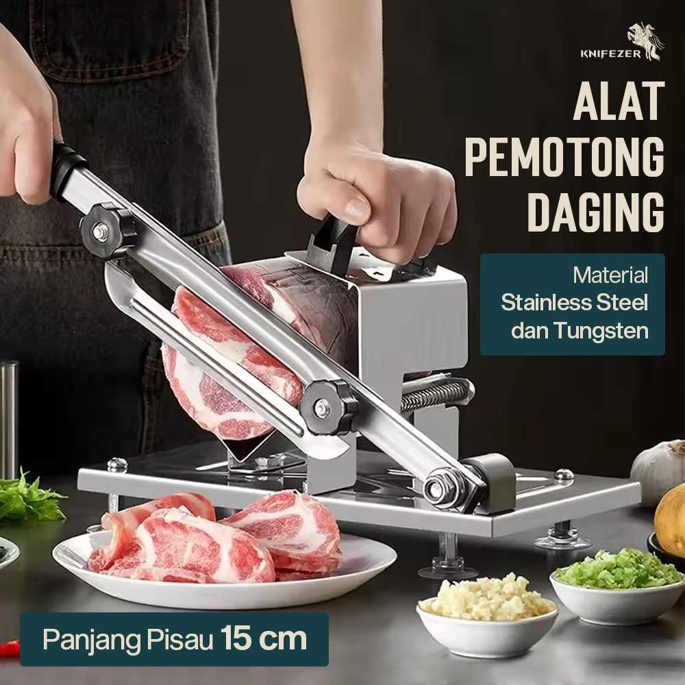 Jual KNIFEZER Alat Slice Daging Meat Lamb Cutter Machine - SKP229 ...