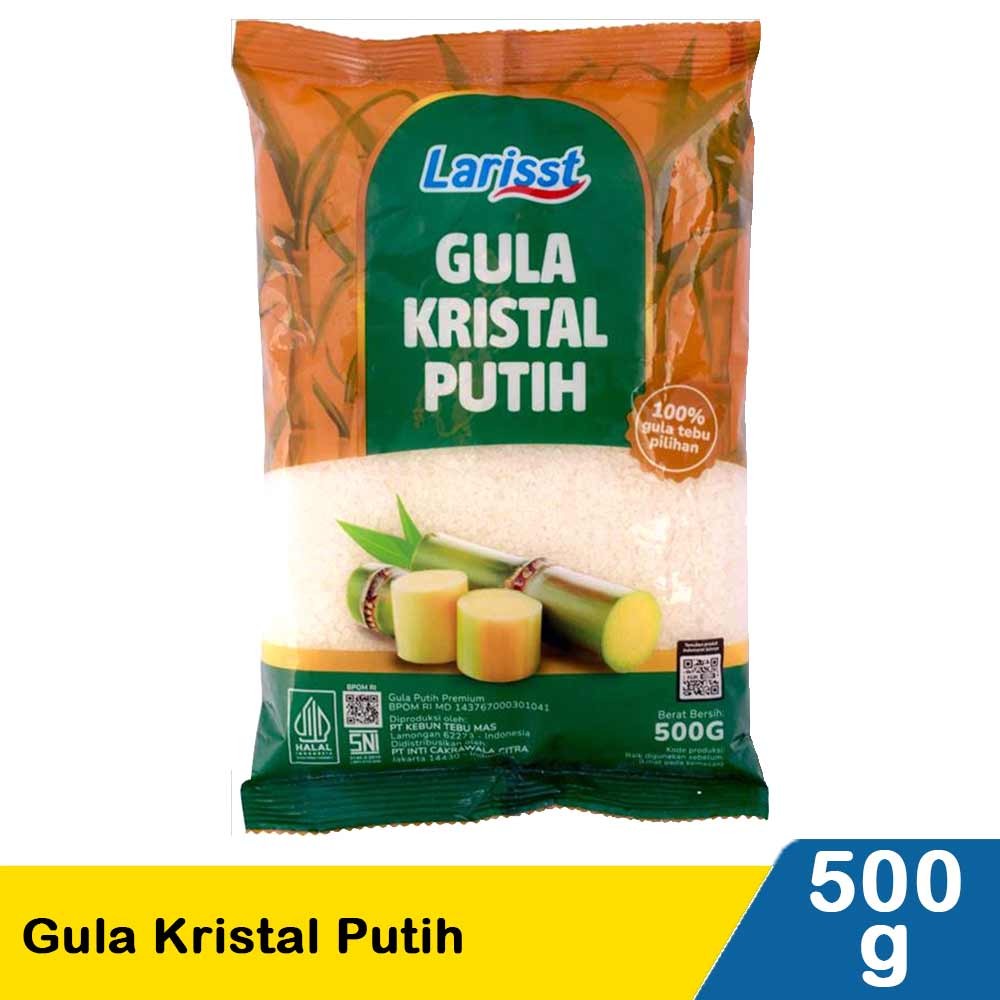 Jual LARISST GULA KRISTAL PUTIH 500g | Shopee Indonesia