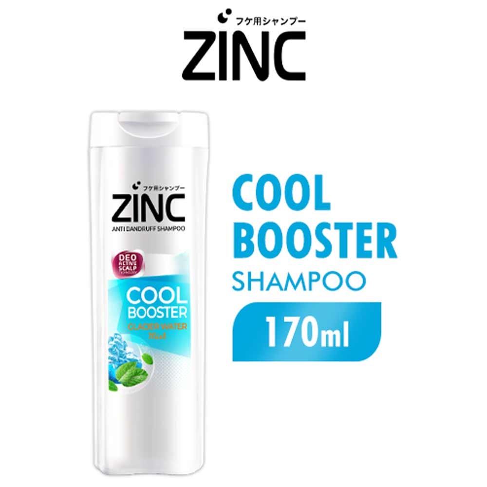 Jual ZINC SHAMPOO ANTI DANDRUFF COOL BOOSTER 170mL | Shopee Indonesia