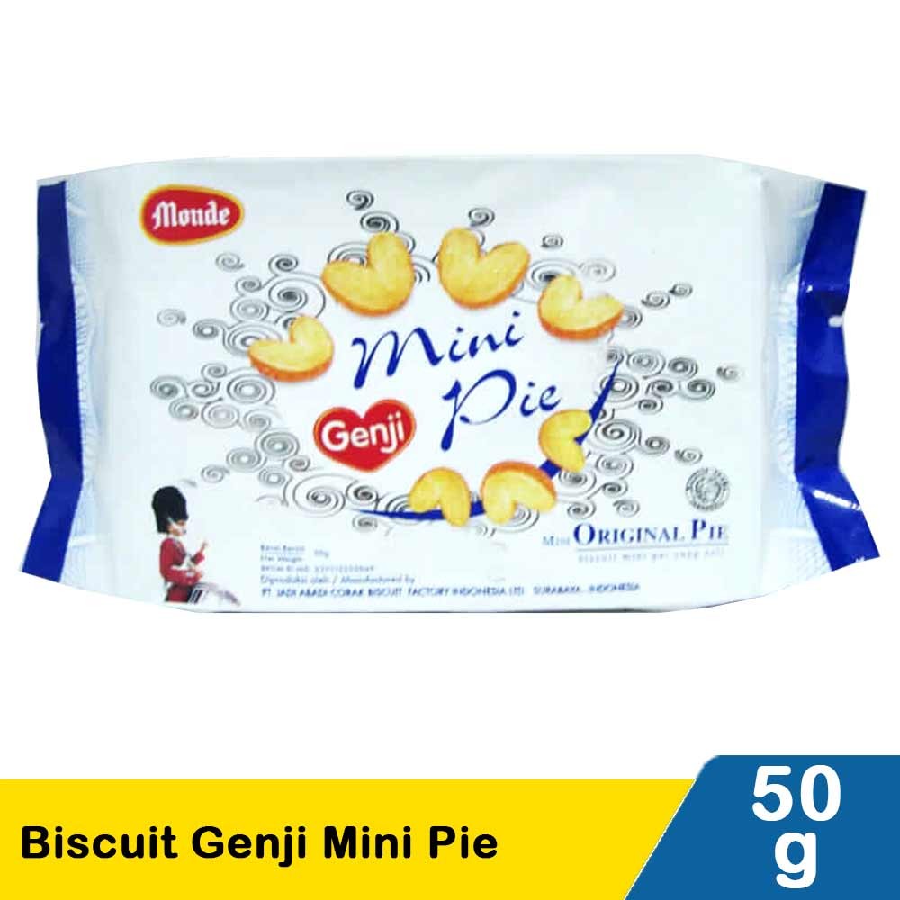 Jual MONDE BISCUIT GENJI MINI PIE 50g | Shopee Indonesia