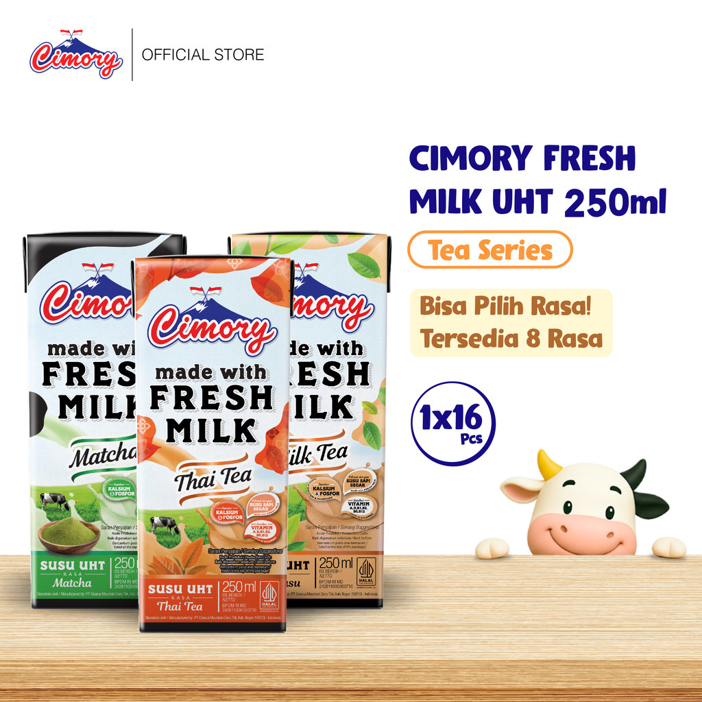 Jual Cimory UHT 250ml Tea Series - 16 pcs | Shopee Indonesia
