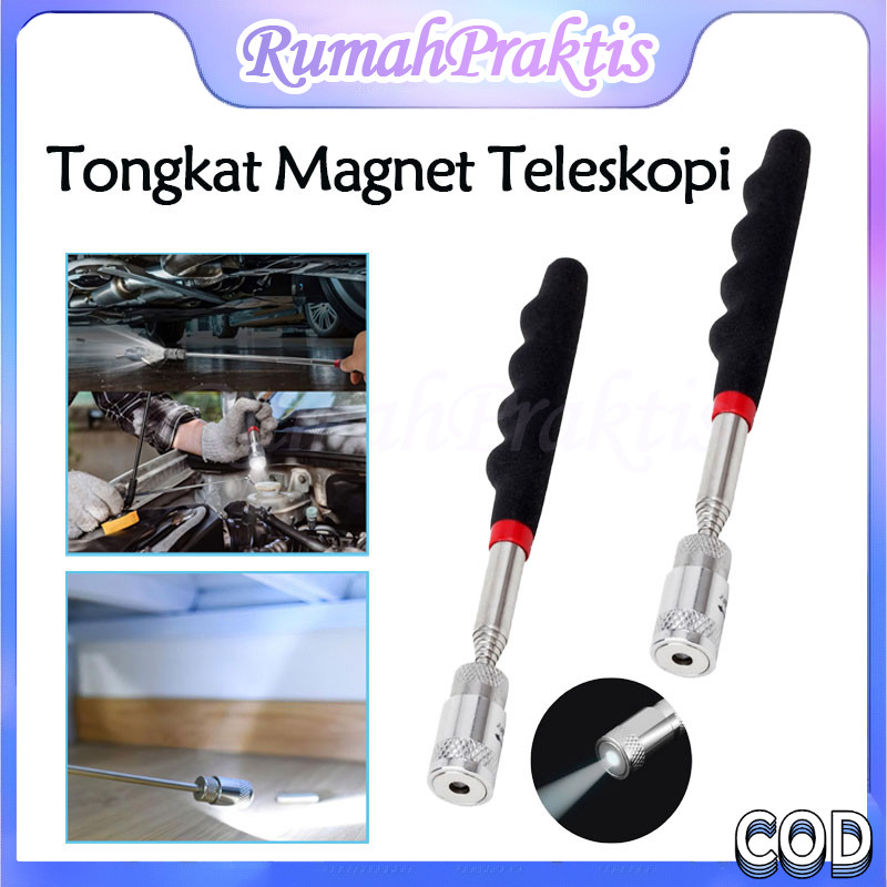 Jual tongkat magnet teleskopik/ alat magnetik pungut telescopic pick up ...