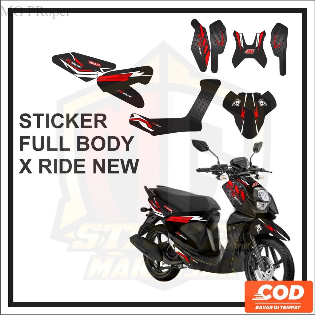 Jual Striping Decal Stiker X ride 125 Xride 125 aKSESORIS Full Bodi ...