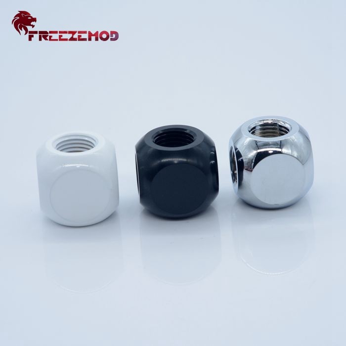 Jual FREEZEMOD HDTD-3STB G1/4'' cube Black brass 3-way adapter for ...
