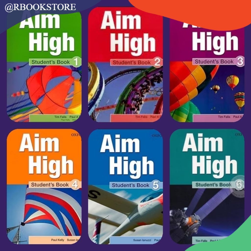 Jual BUKU Oxf Aim High Level 1 2 3 4 5 6 Studen Book / Warna | Shopee ...