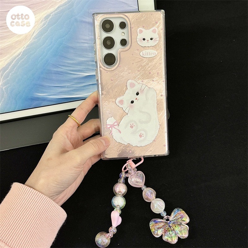 Jual case samsung s26-s23 ultra plus cat butterfly with charm phone ...