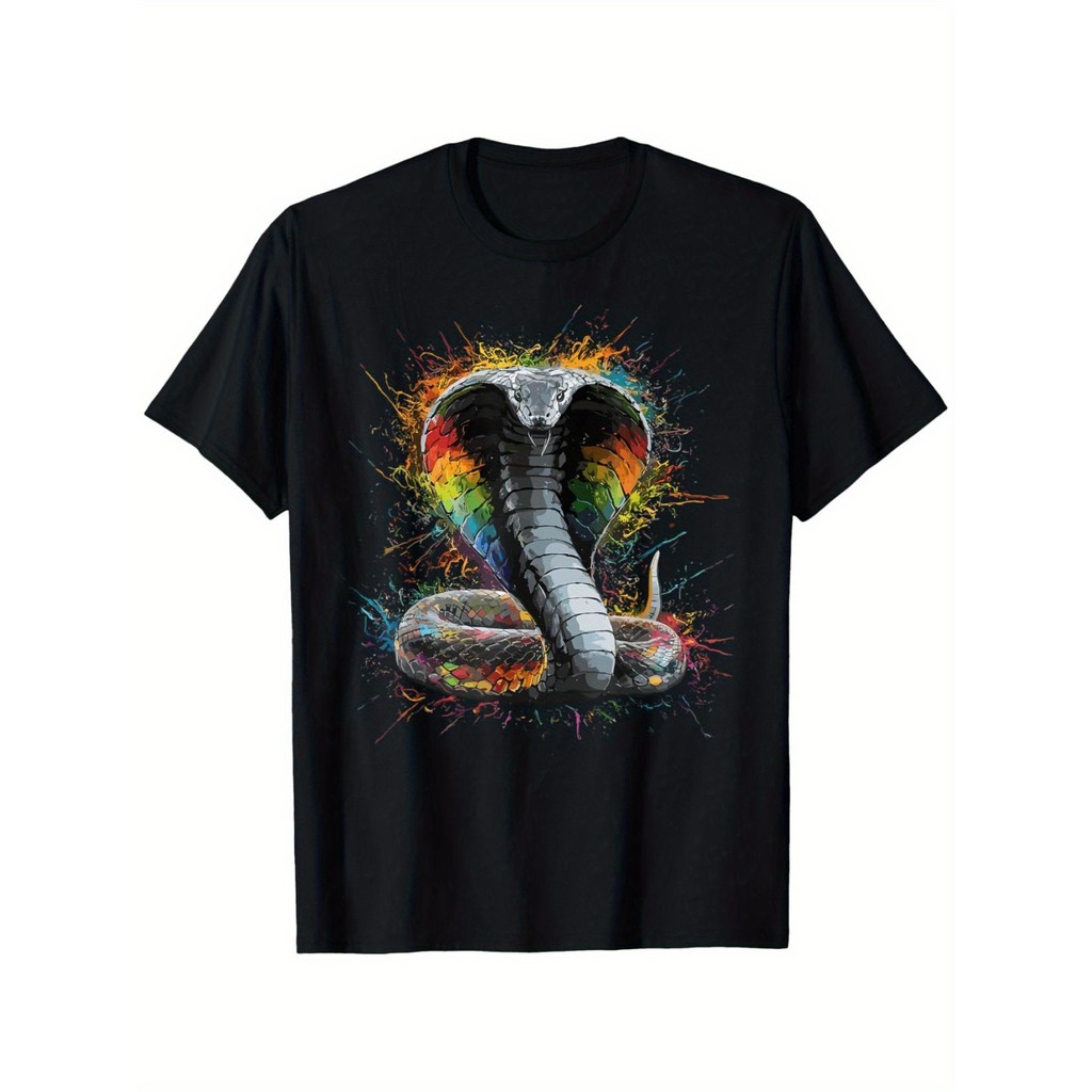 Jual Kaos Ular King Cobra Pria - Cotton, Baju Santai & Keren | Shopee ...