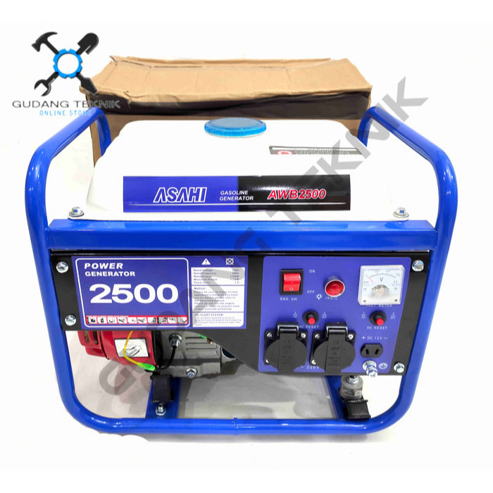 Jual BARU ORI Genset Bensin Kapasitas 1000 Watt AWB2500 ASAHI / Genset Generator Gasoline Bensin ...