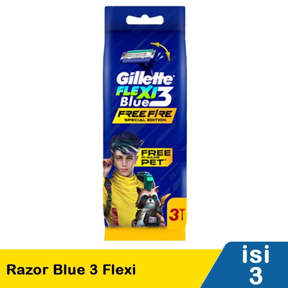 Jual GILLETTE RAZOR BLUE 3 FLEXI 3S | Shopee Indonesia