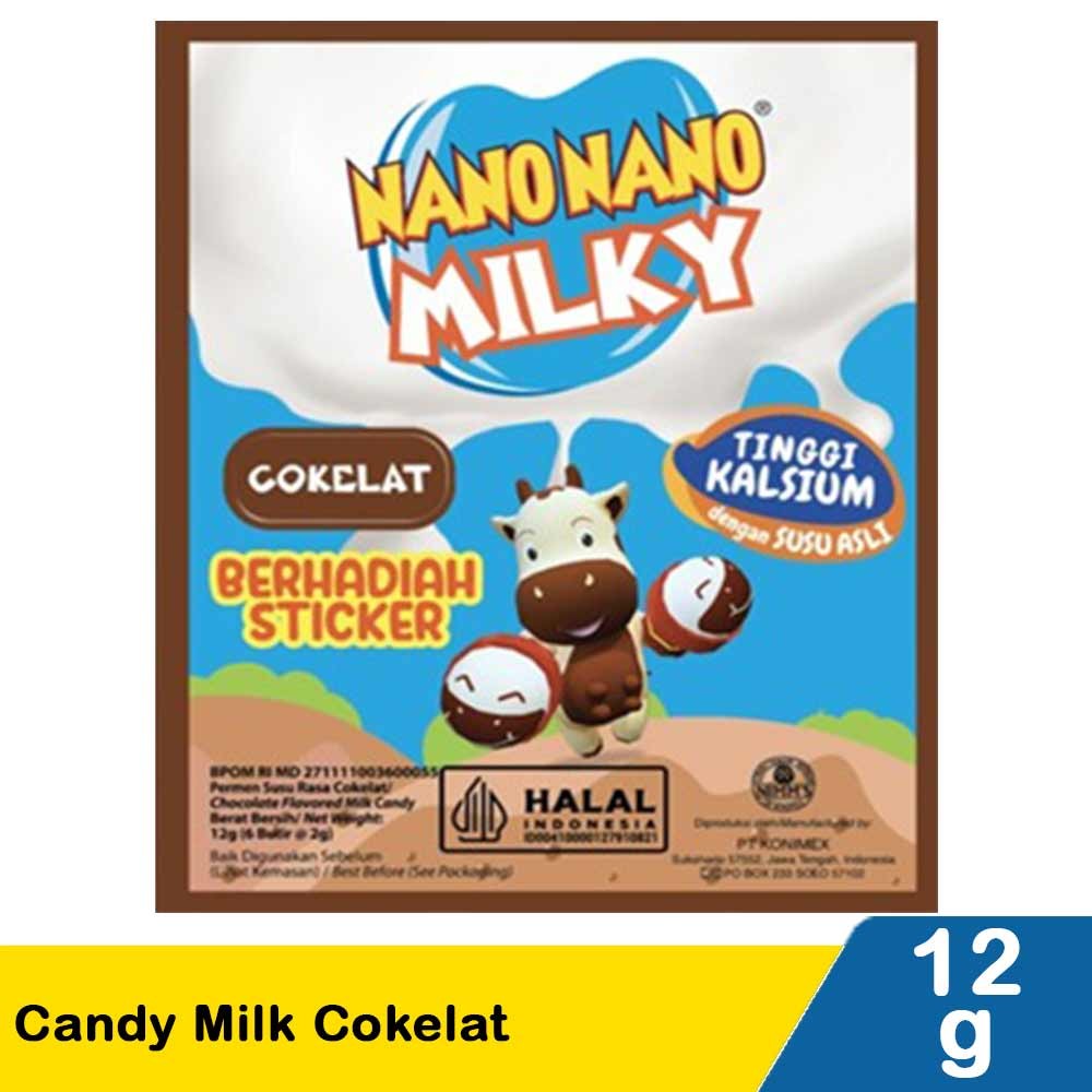 Jual NANO NANO CANDY MILKY COKLAT 12g | Shopee Indonesia