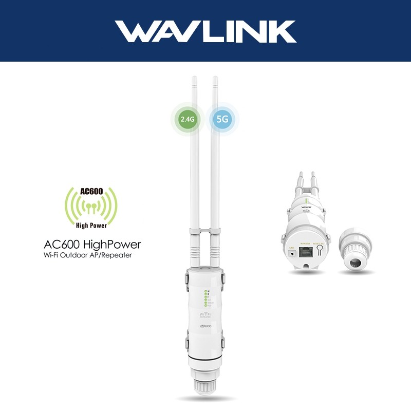 Jual WAVLINK AC600 High Power Outdoor Router Wifi 5g Access Point ...