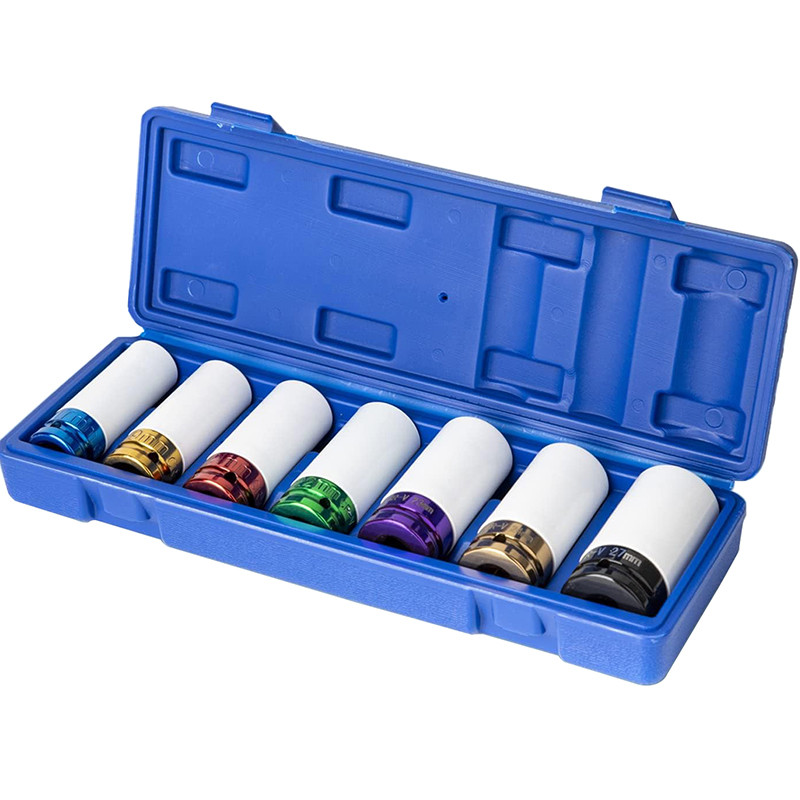 Jual 1/2" Drive Lug Nut Socket Set Wheel Socket Set Impact Lug Nut ...