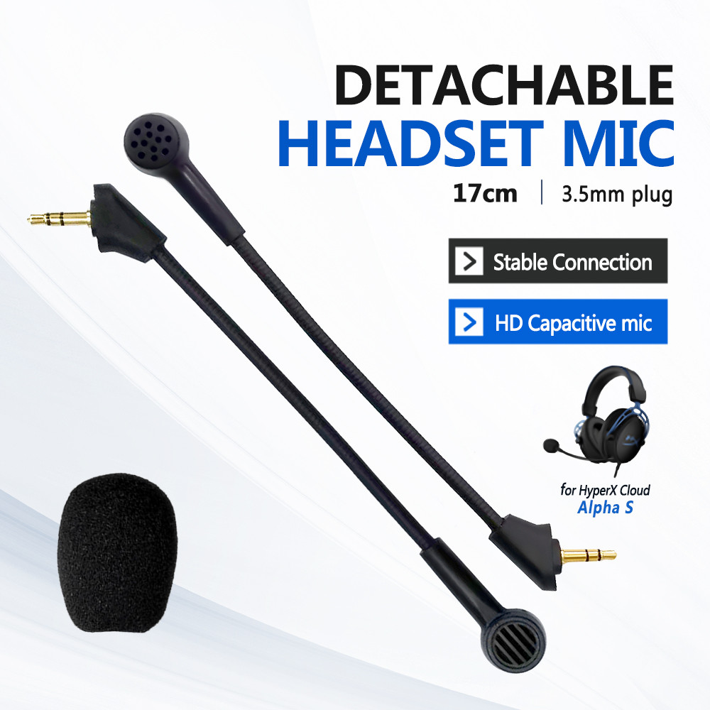 Jual Replacement Game Mic 3.5mm Microphone for Kingston HyperX Cloud ...