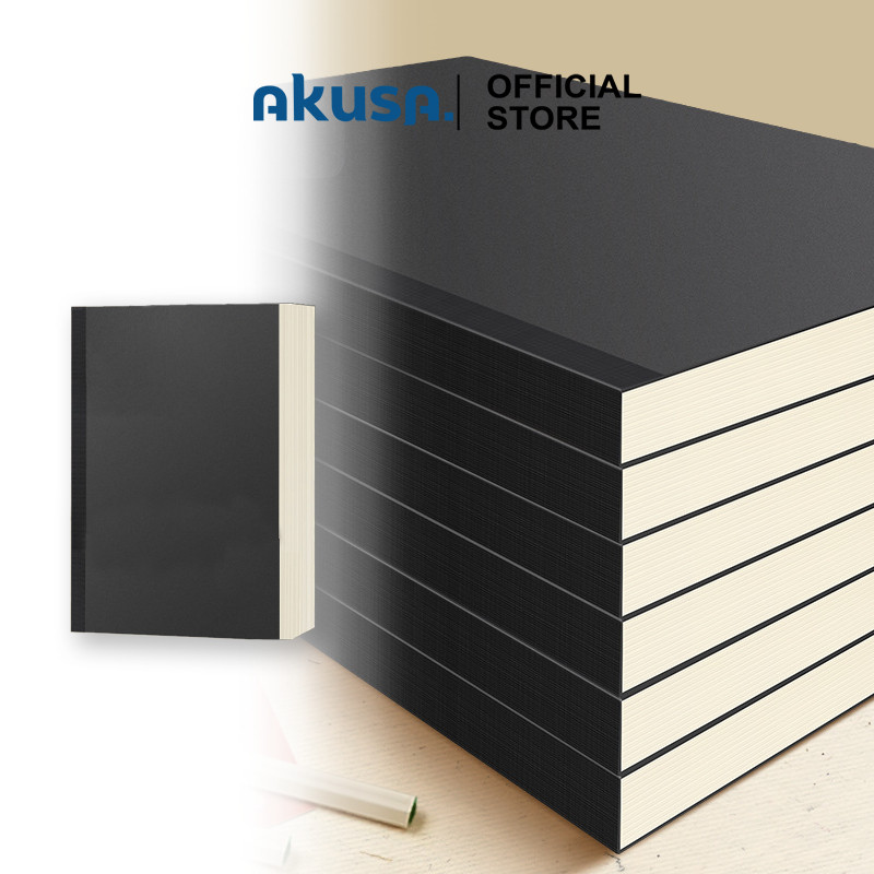 Jual AKUSA Notebook A5/B5 128 Lembar Journal Harian Buku Tulis Kantor ...