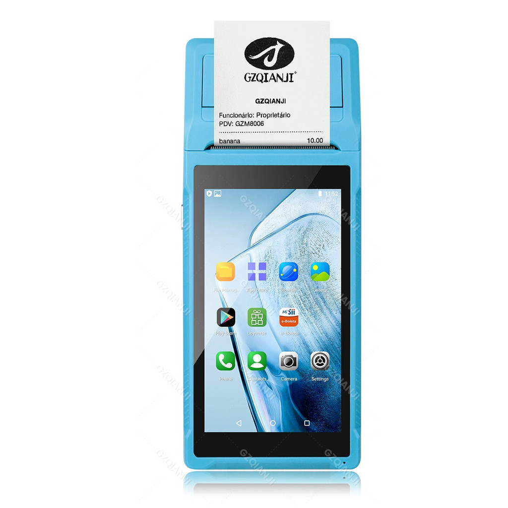 Jual 4G 3G Android 12/8.1 PDA POS System & 58mm Thermal Printer ...