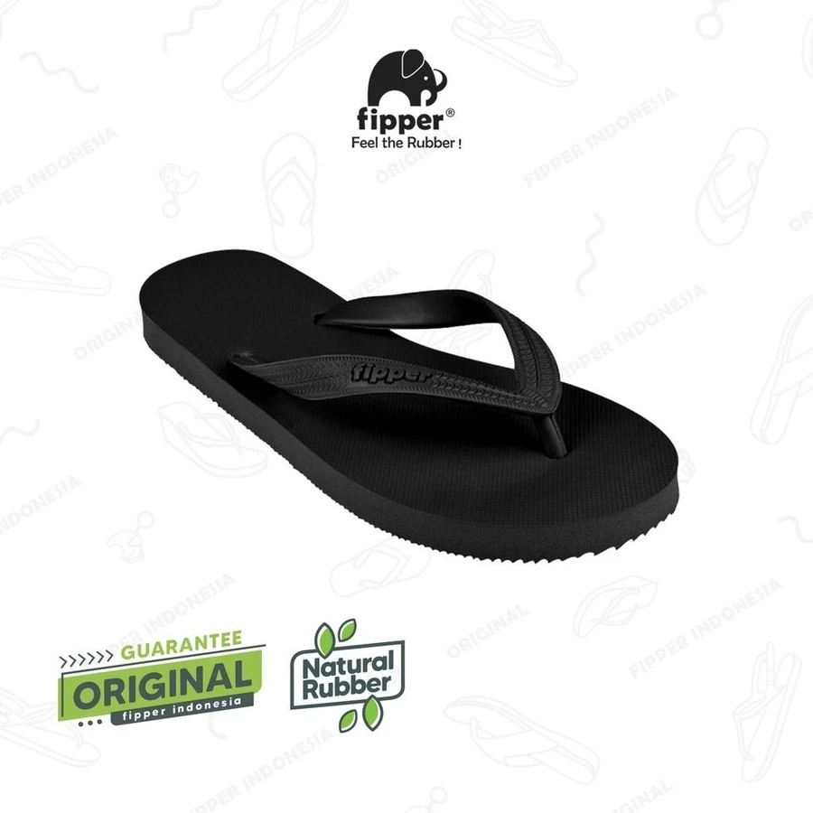 Jual Fipper Sandal BASIC M Black | Shopee Indonesia