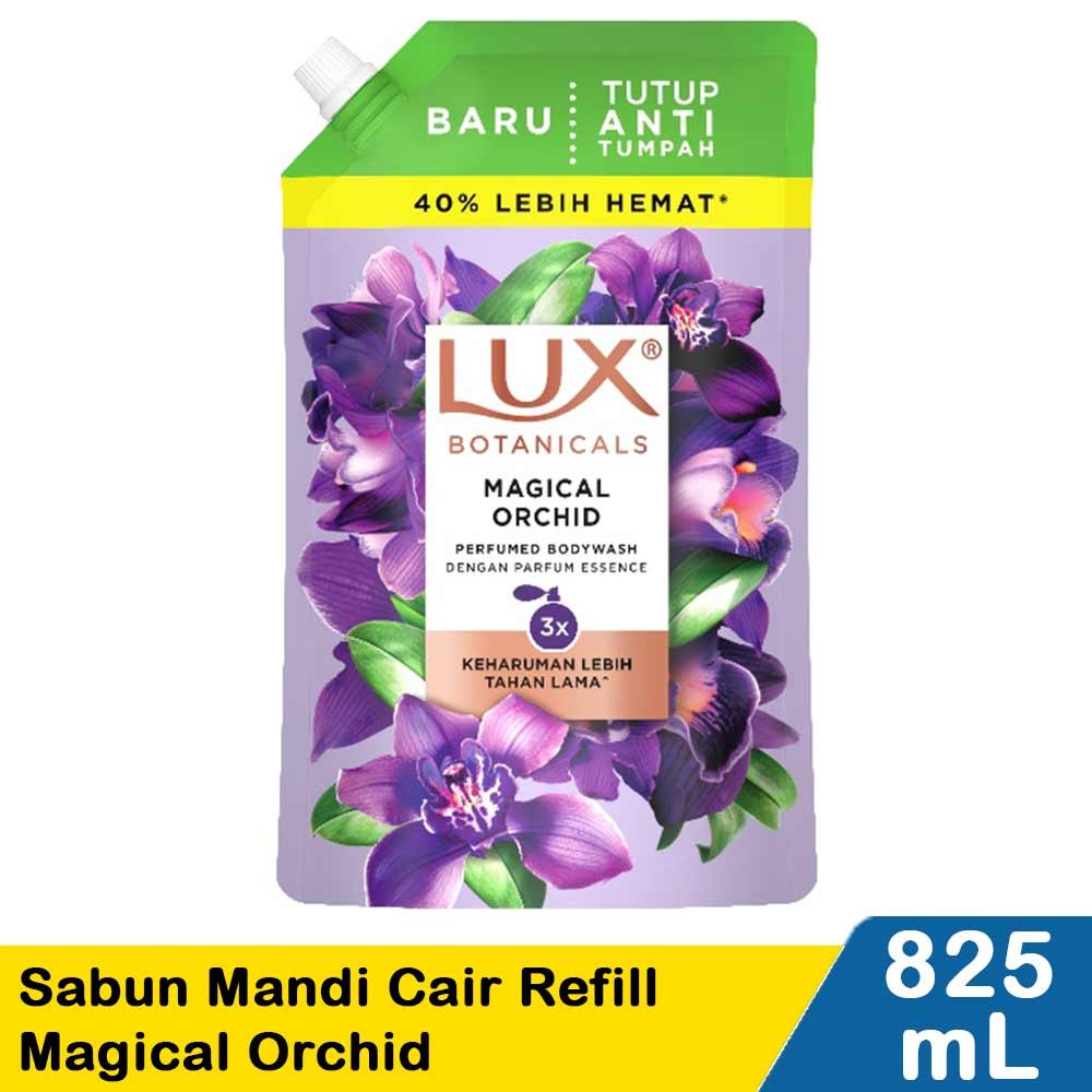 Jual LUX SABUN MANDI CAIR REFILL MAGICAL ORCHID 825mL | Shopee Indonesia