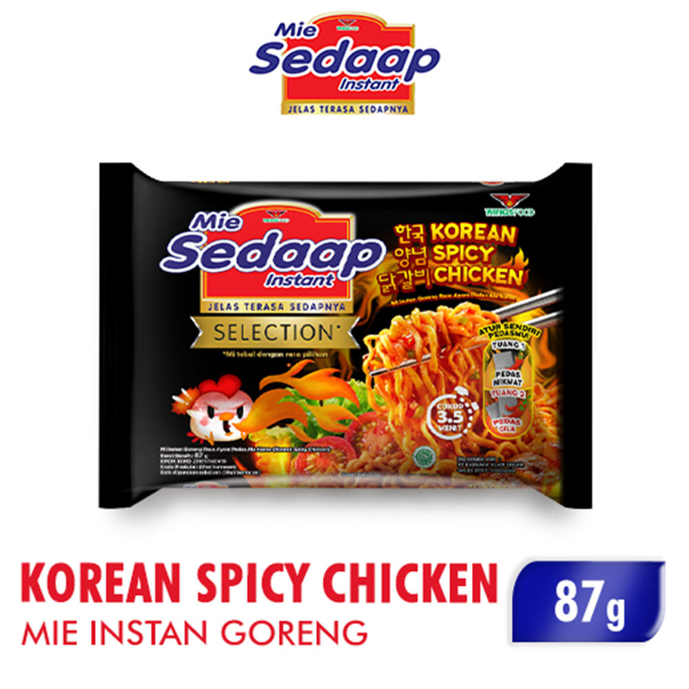 Jual SEDAAP MIE MIE INSTANT GORENG KOREAN SPICY 87g | Shopee Indonesia