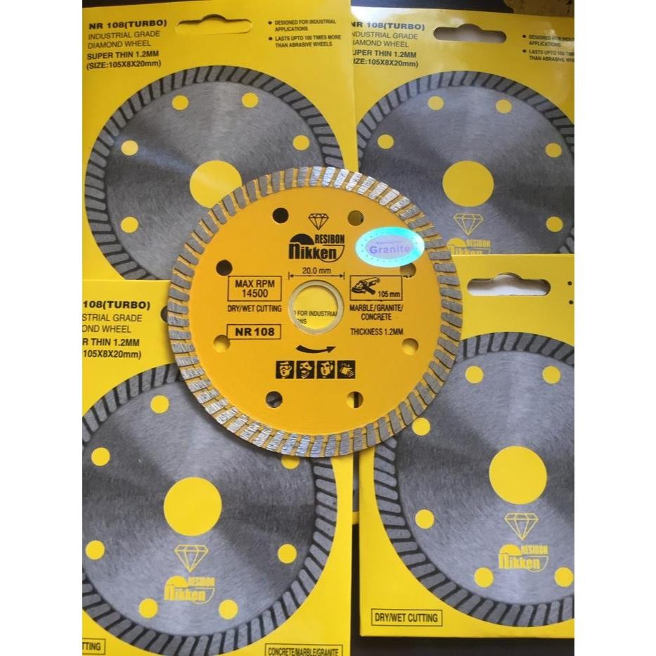 Jual Diamond Wheel Nikken RESIBON Turbo/ Pisau Potong Granit Nikken ...