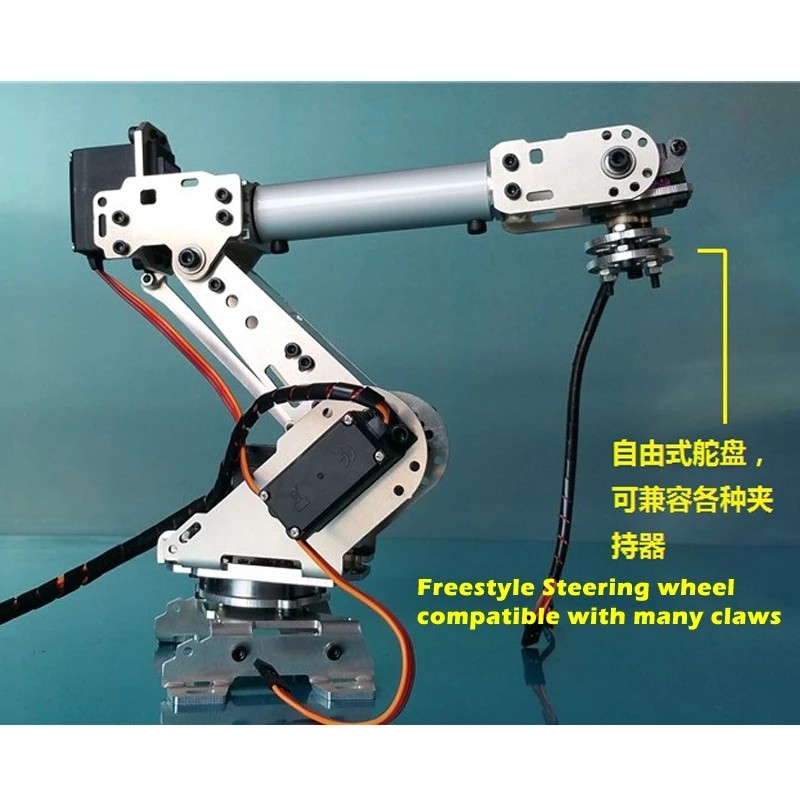 Jual 6 Axis Robotic Arm UNO/ESP32 Project Model Multi-dof Manipulator ...