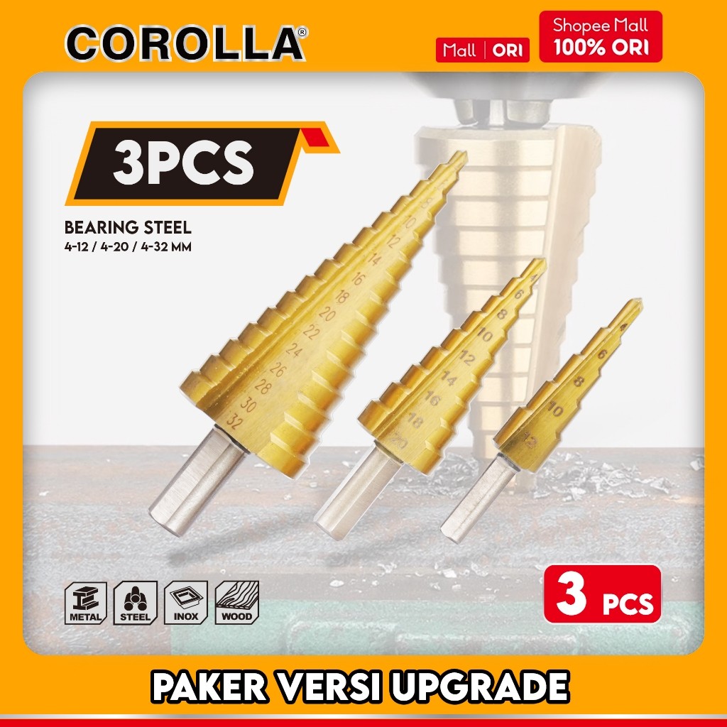 Jual COROLLA MATA BOR PAGODA BEARING STEEL STEP CONE KEPALA BULAT ...