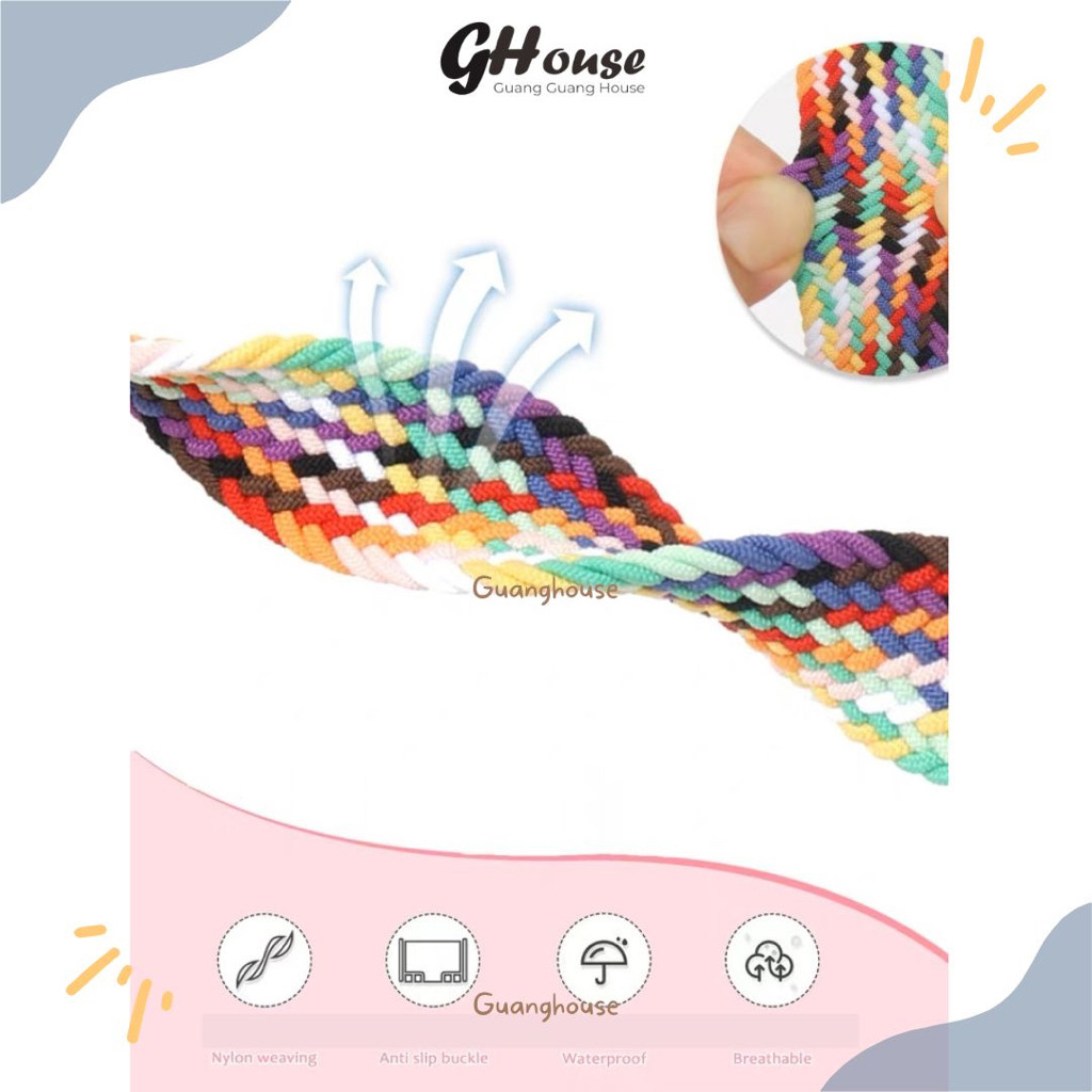 Jual Strap Aolon Curve / GTR / GTS /GTR 3 / Huawei Watch GT 5/4 Nylon ...