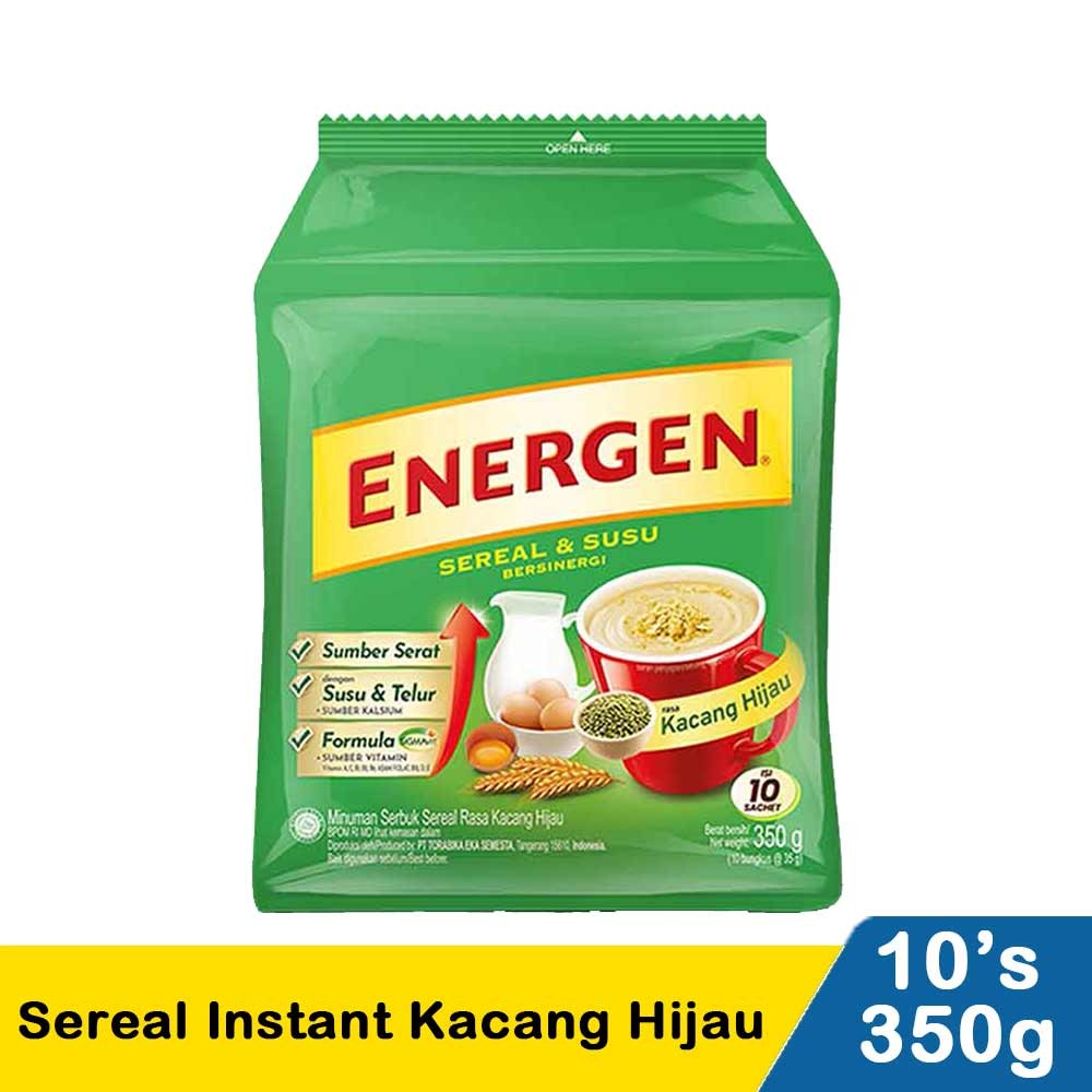 Jual ENERGEN CEREAL INSTANT KACANG HIJAU 10x35g | Shopee Indonesia