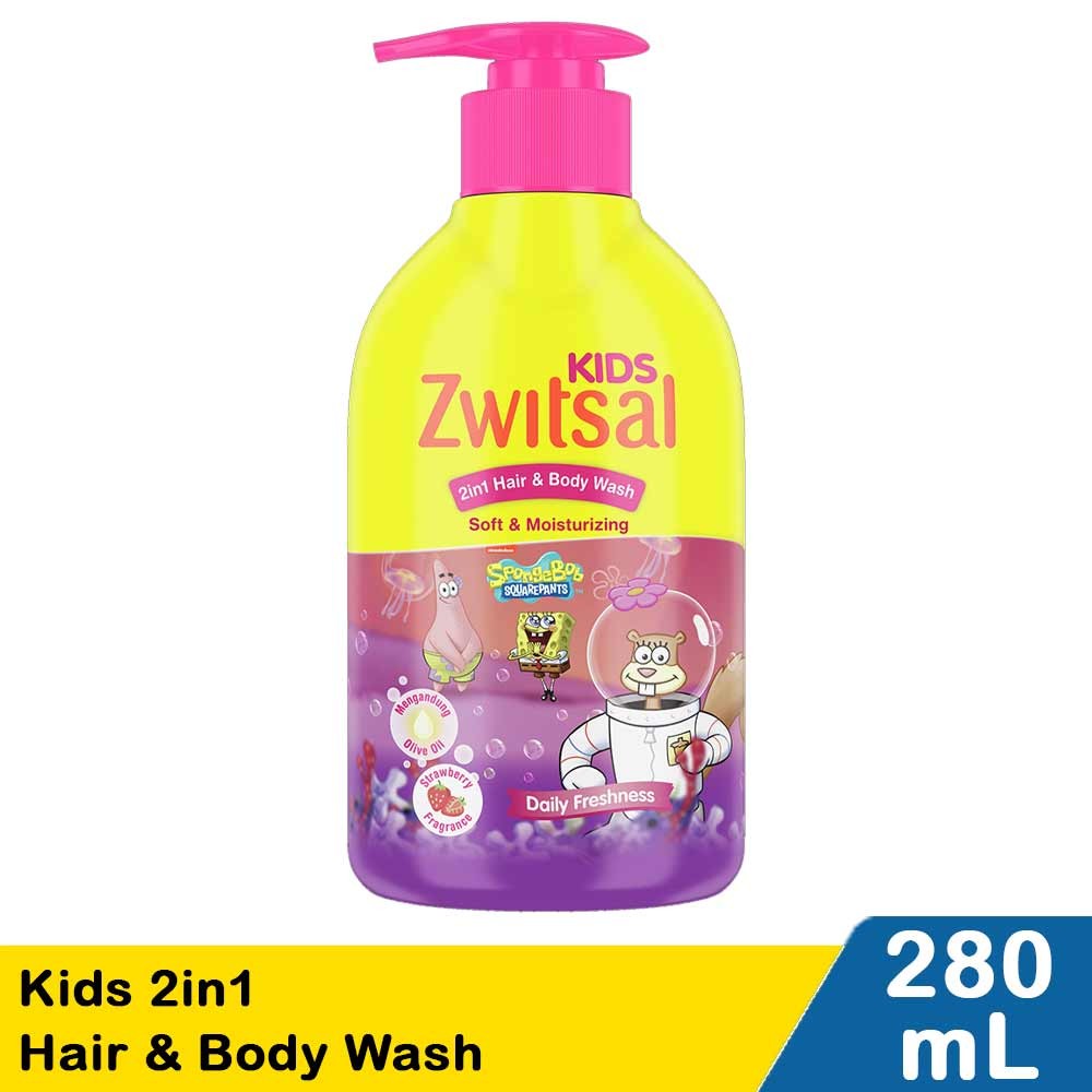 Jual ZWITSAL KIDS 2IN1 HAIR PINK 280mL | Shopee Indonesia